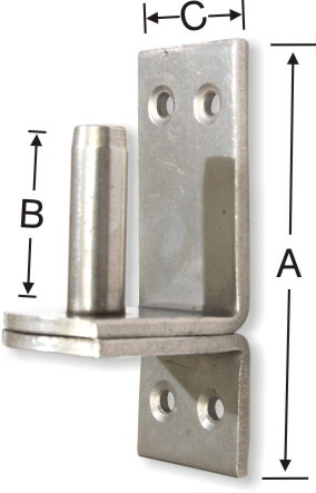 Gate Post Hook on Plate - Prachi International